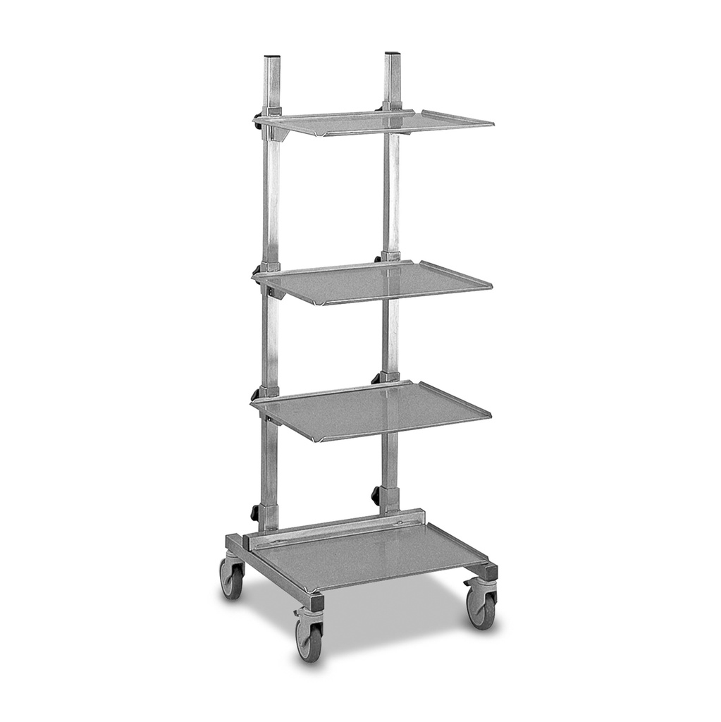 Endoscopy Trolley st/st, with 3 adjustable shelfs, shelf size 600 x ...