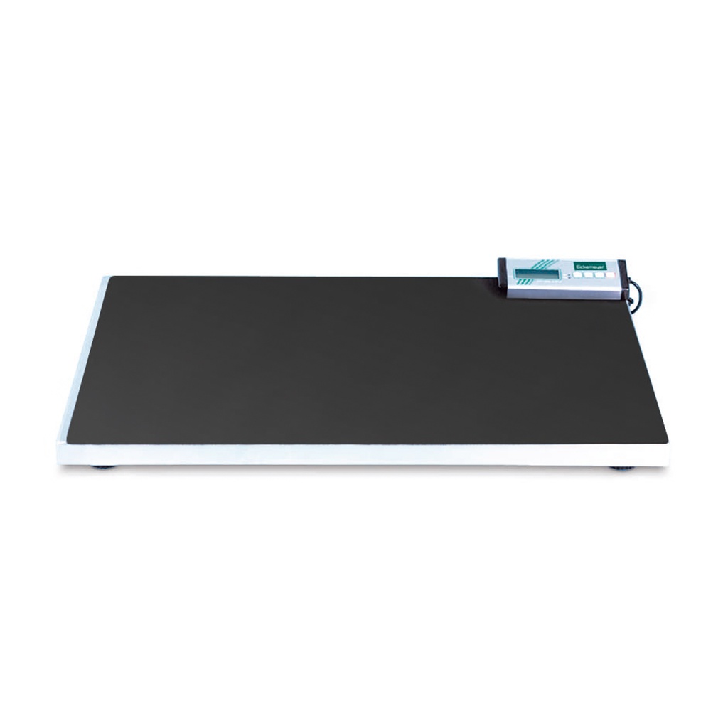 Scale SLIM-LINE, Walk-on platform, 0 - 150 kg, Stainless steel, 90 x 55 ...